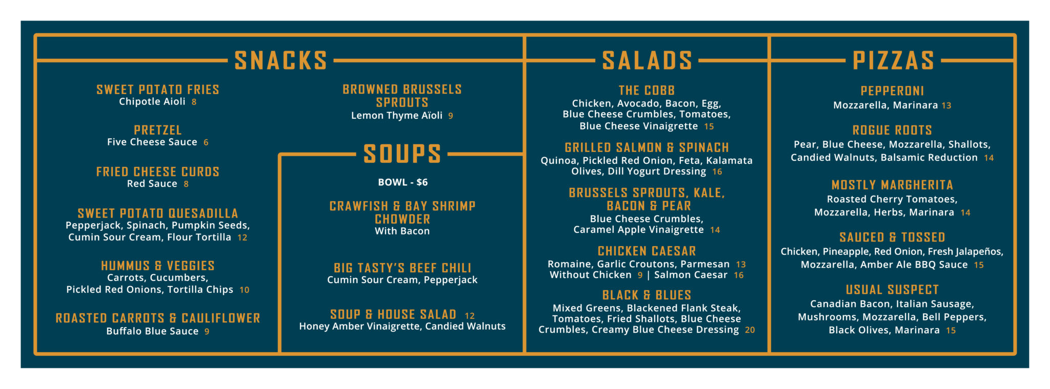 MENU | Common Block Brewing Company